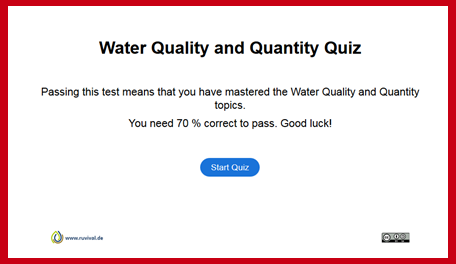 Water Quantity and Quality Quiz - RUVIVAL