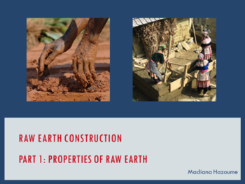 Main Techniques of Raw Earth Construction - RUVIVAL Lectures