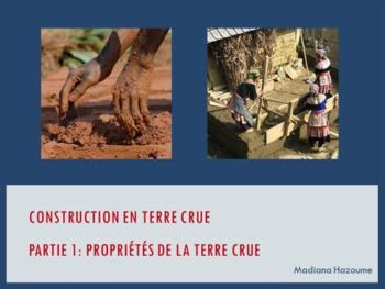 Principales techniques de construction en terre crue - Cours RUVIVAL